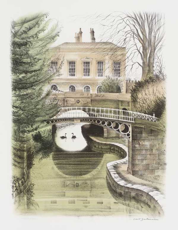 ‘Canal in Sydney Gardens‘, David Gentleman, 1975 | Tate