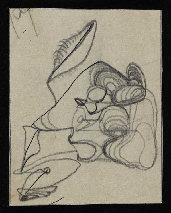 Small doodle on scrap paper‘, Ithell Colquhoun, [c.1971]‘, Ithell ...