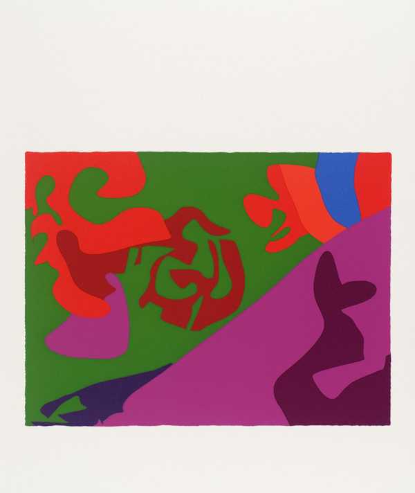 ‘19 : Small Screenprint - Violet Diagonal : 1978‘, Patrick Heron, 1978 ...