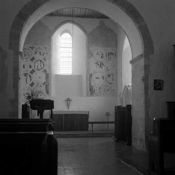 Photograph of interior of St Mary’s Church in Brook, Kent‘, John Piper ...
