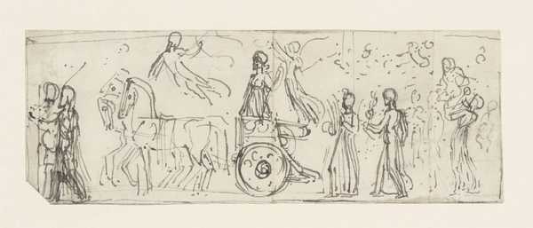‘Design for a Frieze. A Chariot in a Victorious Procession‘, Thomas ...
