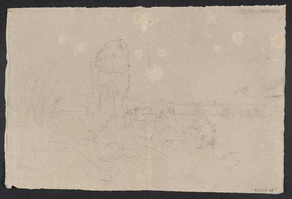 ‘Landscape, with Ruins and Bridges‘, Joseph Mallord William Turner ...