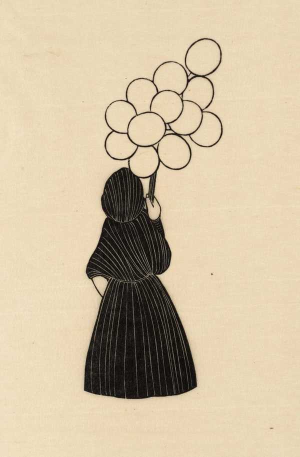 ‘Woman with Balloons‘, Eric Gill, 1926 | Tate