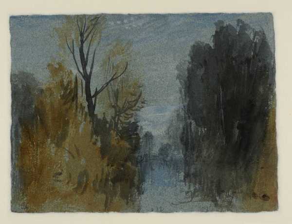 ‘A Landscape with a Lake and Trees, ?near Petworth‘, Joseph Mallord ...