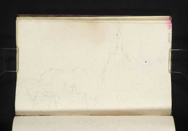 The Ödenturm above Geislingen an der Steige, with the Ruins of ...