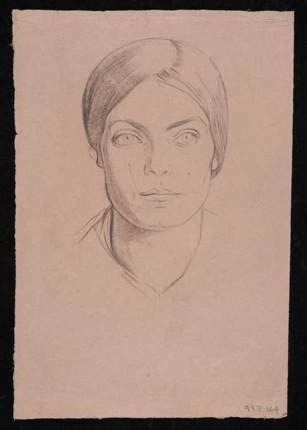 Study of a woman’s head‘, Sir William Rothenstein‘, Sir William ...