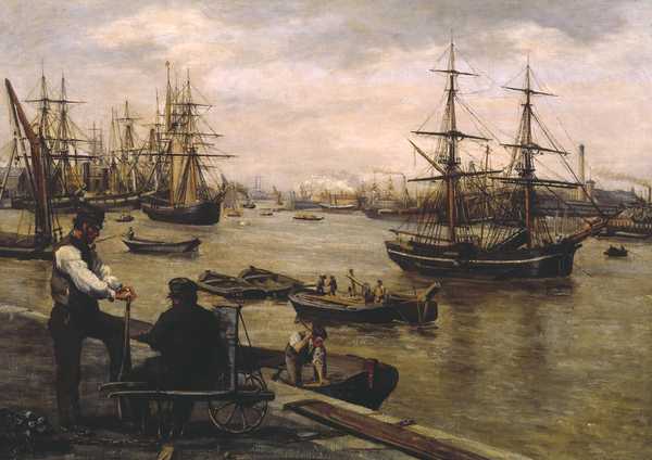 ‘The Pool of London‘, Matthew White Ridley, 1862 | Tate