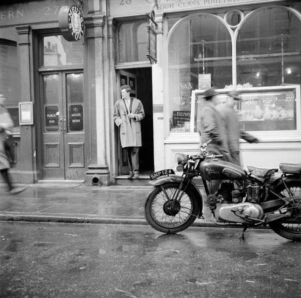 Photograph showing Douglas Newton standing in a shop doorway‘, Nigel ...