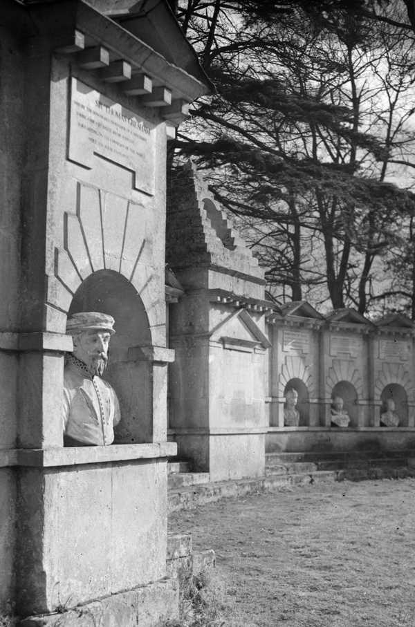 Photograph of the Temple of British Worthies in Stowe, Buckinghamshire ...