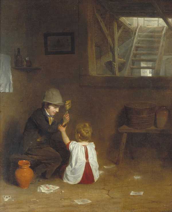 ‘The Rattle‘, William Mulready, exhibited 1808 | Tate