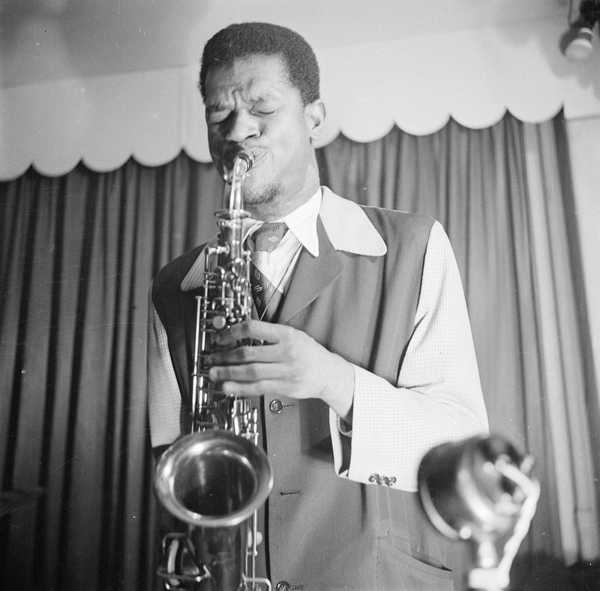 Photograph of jazz musician and composer Joe Harriott, performing on ...