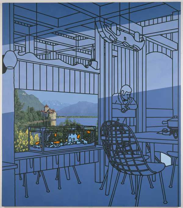 ‘After Lunch‘, Patrick Caulfield, 1975 | Tate