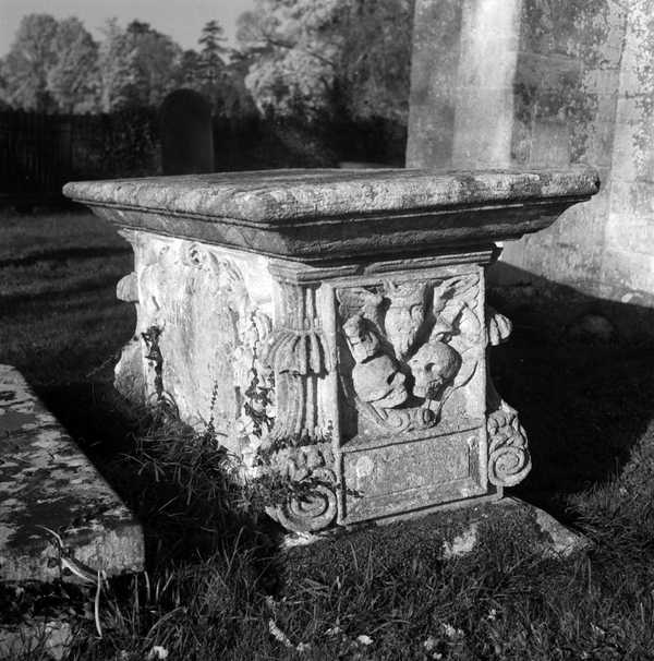 Photograph of a table tomb in Easton Grey, Wiltshire‘, John Piper, [c ...