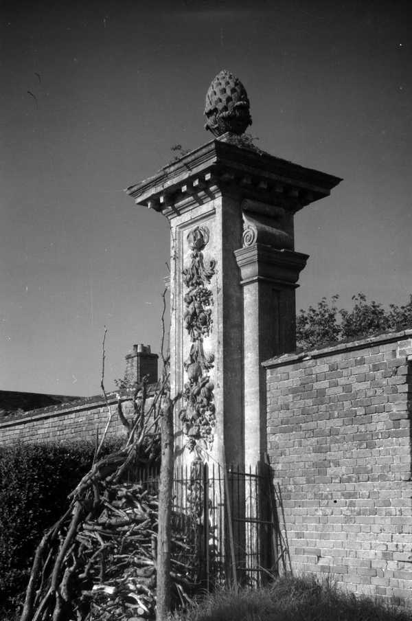 Photograph of gate pier at Hamstead Marshall House, Berkshire‘, John ...