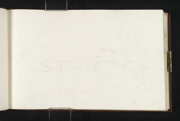 ‘Bywell Castle and the Ruined Tyne Bridge‘, Joseph Mallord William ...