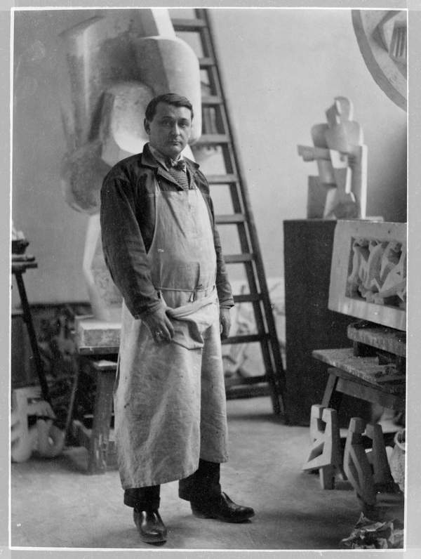 Jacques Lipchitz in his Paris atelier‘, Marc Vaux, [1923]‘, Marc Vaux ...