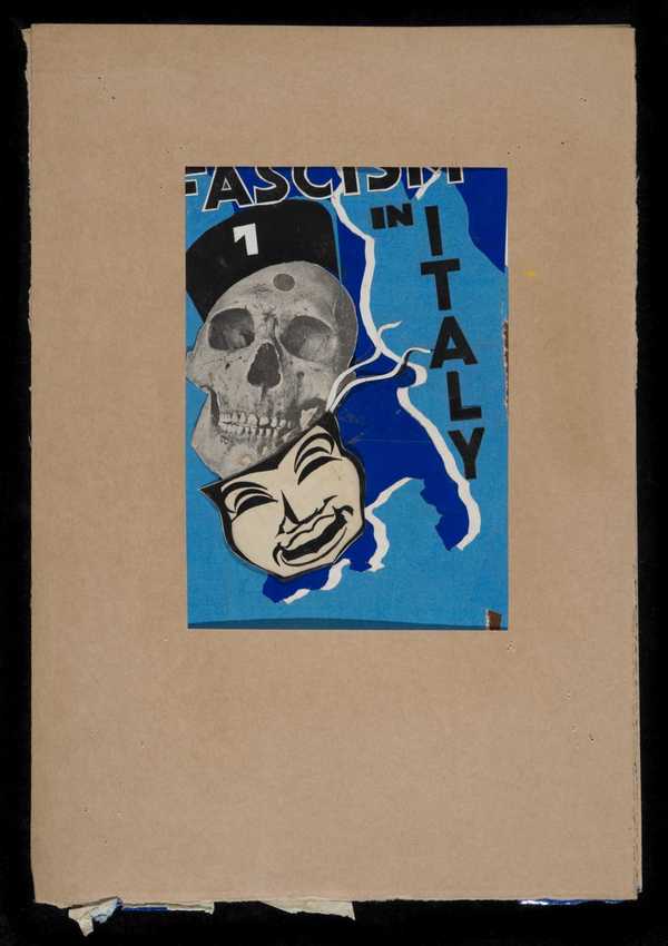 Mounted design for a collage entitled ‘Fascism in Italy’‘, Felicia ...