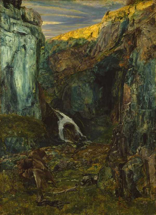 ‘Gordale Scar, Yorkshire‘, John William Inchbold, exhibited 1876 | Tate