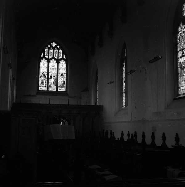 Photograph of the interior of St Nicholas’ Church in Cholderton ...