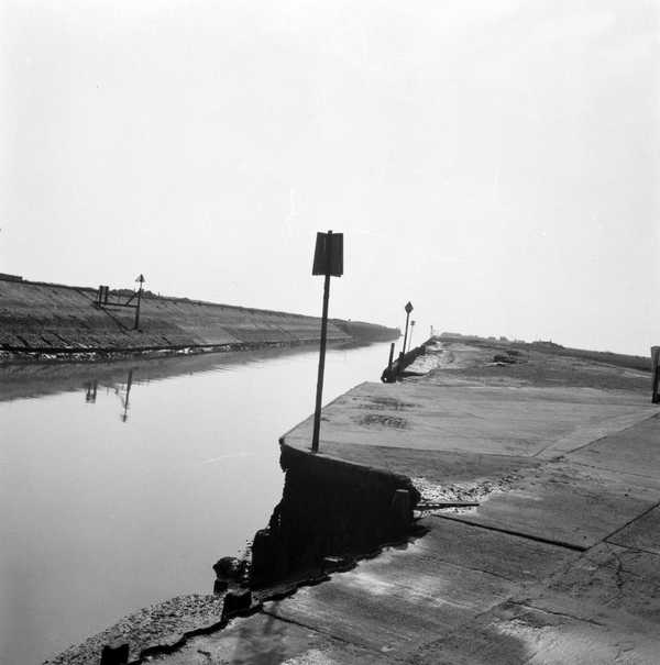 Photograph of a coastal landscape at Rye Harbour, Sussex‘, John Piper ...