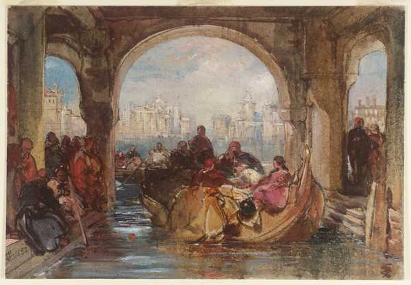 ‘View in Venice‘, George Cattermole, 1852 | Tate