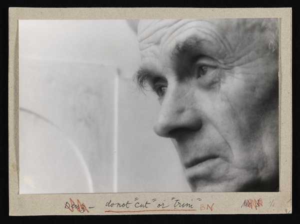Photograph of Ben Nicholson’s face‘, Felicitas Vogler, Ben Nicholson OM ...
