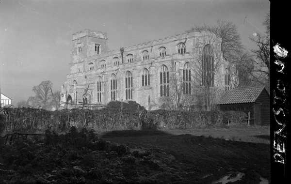 Photograph of St Nicholas’ Church in Denston, Suffolk‘, John Piper, [c ...