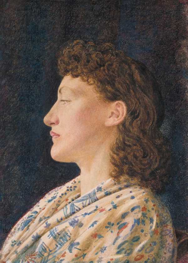 ‘A Girl’s Portrait‘, George Price Boyce, ?c.1868 | Tate