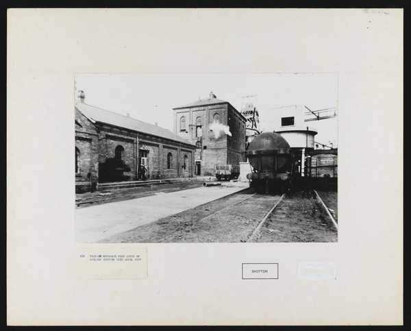 428. View of approach from south of railway Shotton 12th April 1957 ...