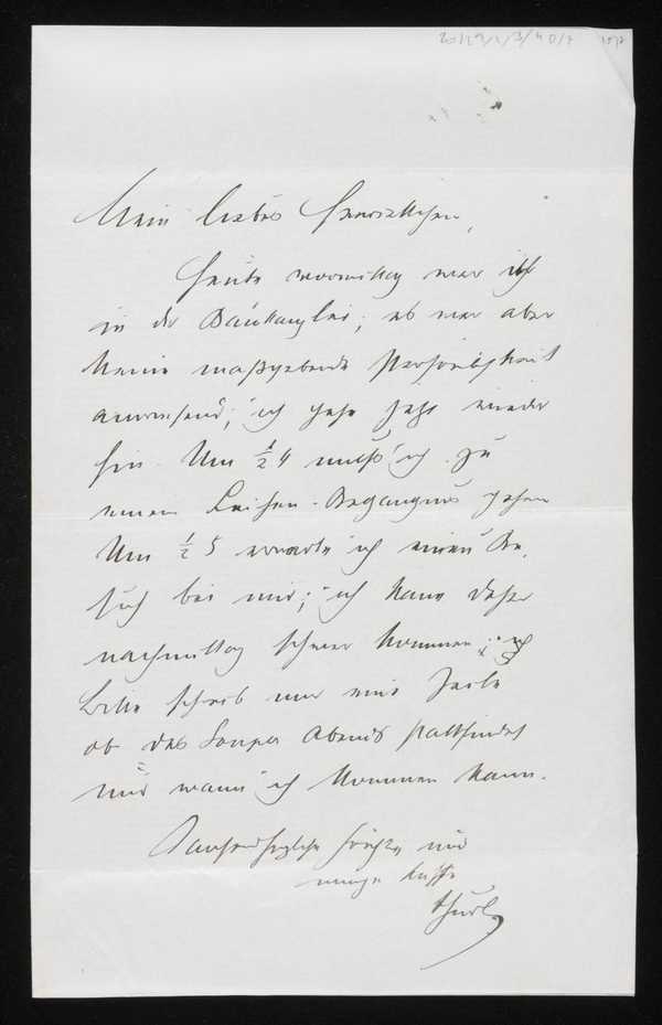 Letter from Edmund von Motesiczky‘, Edmund von Motesiczky, recipient ...