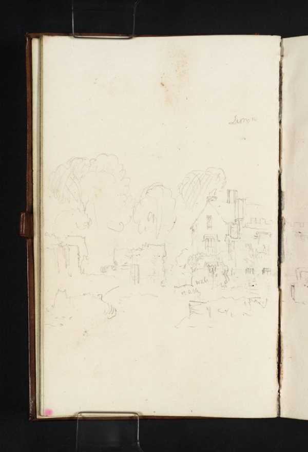 ‘Remains of Healaugh Priory‘, Joseph Mallord William Turner, 1816 | Tate