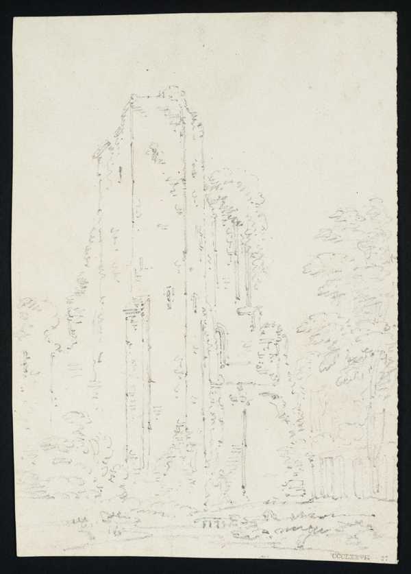 The Ruined Gateway of Mettingham Castle, Suffolk‘, Thomas Girtin, c ...