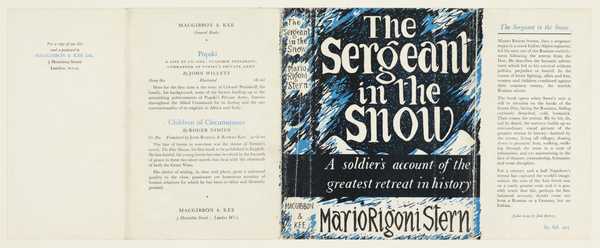 Printed book jacket for ‘The Sergeant in the Snow’ by Mario Rigoni ...