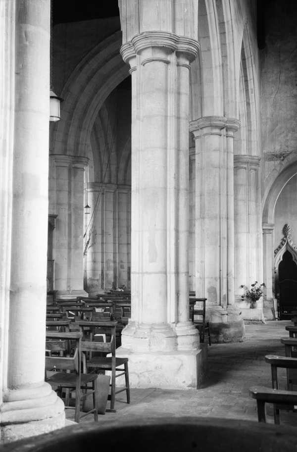 Photograph of the interior of a church in Bierton, Buckinghamshire ...