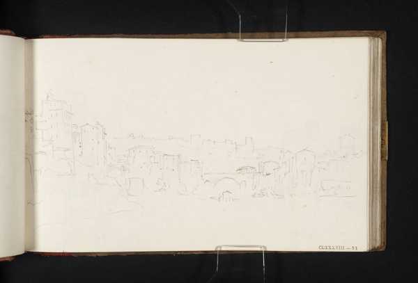 ‘The Isola Tiberina, Rome, Looking towards the Aventine Mount‘, Joseph ...