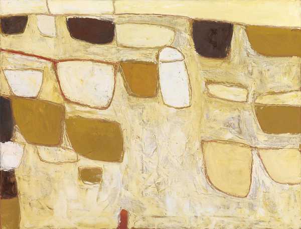 ‘Ochre Still Life‘, William Scott, 1958 | Tate