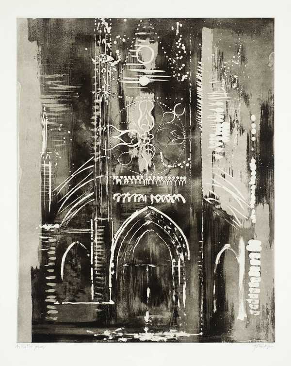 ‘Église de Vernon, Normandy‘, John Piper, 1972 | Tate