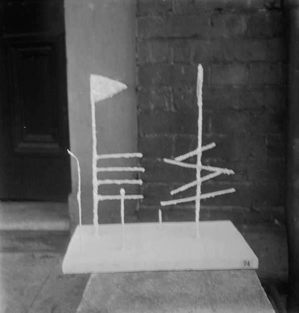 Photograph showing artwork possibly by William Turnbull‘, Nigel ...