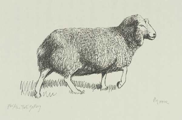 ‘Sheep Walking‘, Henry Moore OM, CH, 1974 | Tate