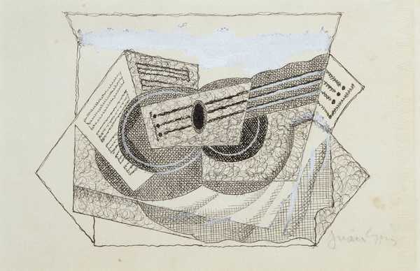 ‘Guitar and Music Book‘, Juan Gris, 1923 | Tate