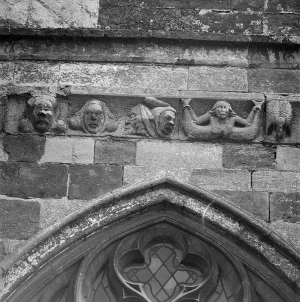 Photograph of detail of architecture at St Mary’s Church in Adderbury ...