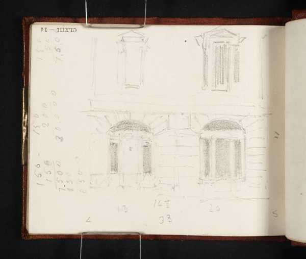 ‘Front of Building‘, Joseph Mallord William Turner, c.1817–18 | Tate