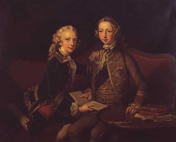 ‘George III and the Duke of York‘, Richard Wilson, ?1749 | Tate