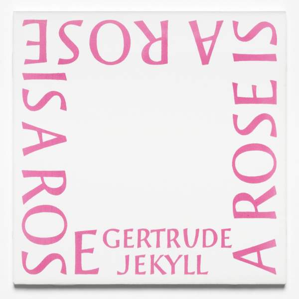 ‘A Rose is a Rose‘, Ian Hamilton Finlay, 1975–6 | Tate