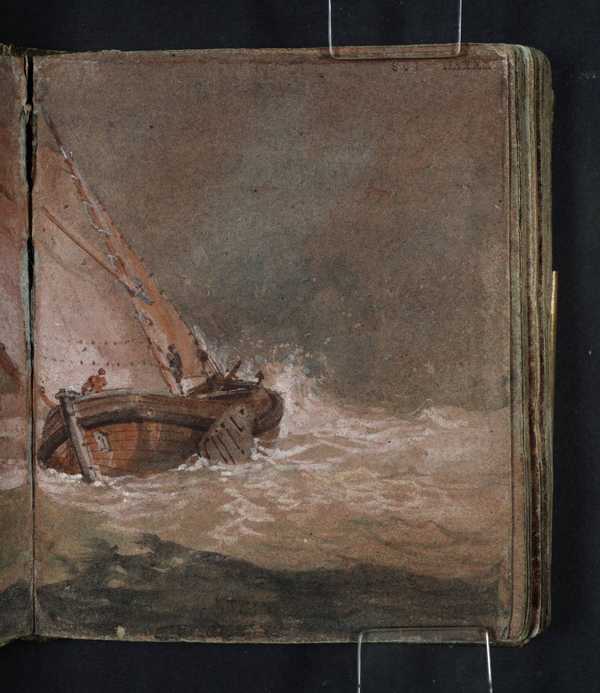 ‘A Fishing Boat Running before the Wind‘, Joseph Mallord William Turner ...