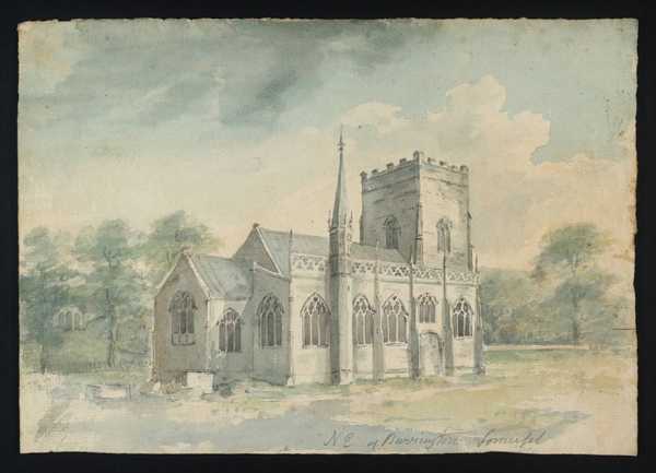‘N.E. of Durrington [Church] Somerset‘, J. Martin of Canterbury | Tate