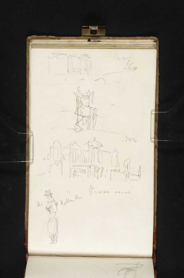 ‘The Villa Pisani, Stra; a Figure‘, Joseph Mallord William Turner, 1819 ...