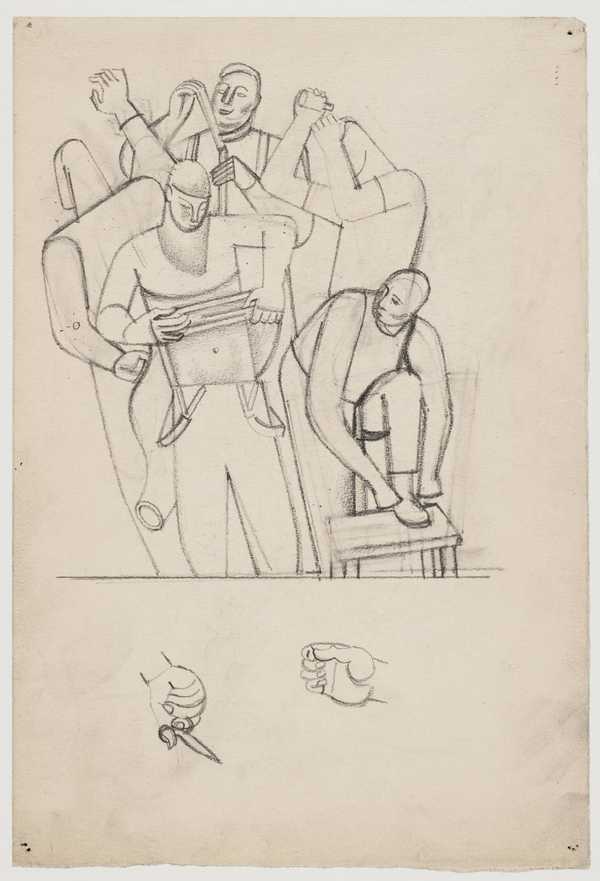 ‘Study for ‘Going to Swim’‘, William Roberts, c.1930–3 | Tate