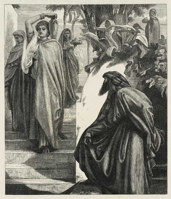 ‘Eliezer and Rebekah‘, Frederic, Lord Leighton, published 1881 | Tate