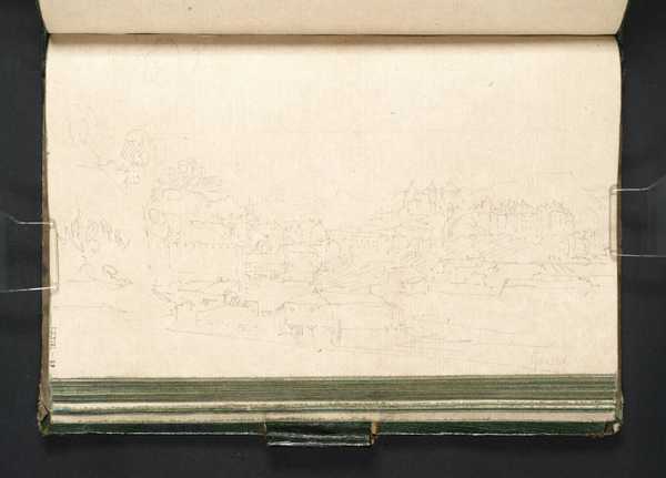 ‘Geneva from the River Rhône‘, Joseph Mallord William Turner, 1802 | Tate